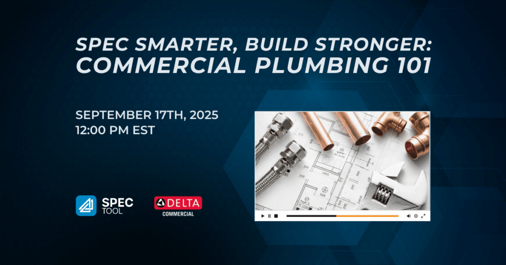 Spec Smarter, Build Stronger: Commercial Plumbing 101 - ATS SpecTool
