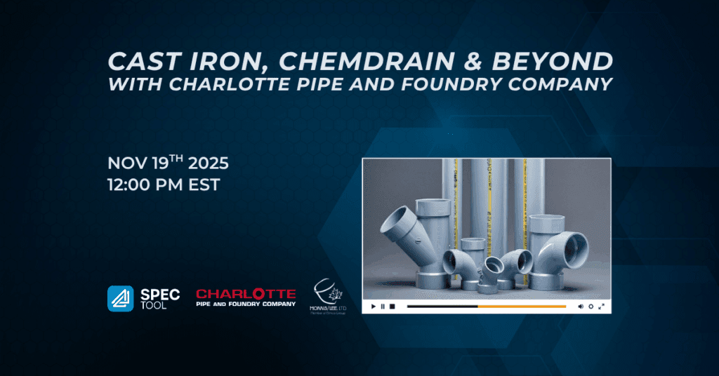 Cast Iron, ChemDrain & Beyond with Charlotte Pipe and Foundry Company ...